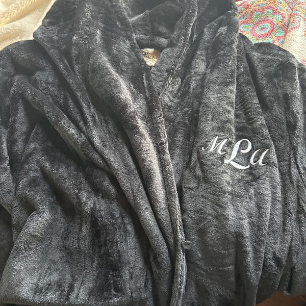 Custom Father's Day Waffle Weave Robe for Him, Best Dad Man Embroidered ...