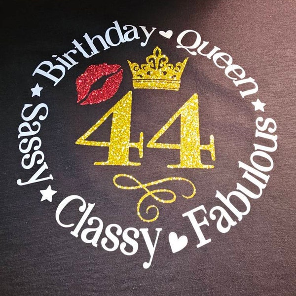 44 Sassy Classy Fabulous Svg 44th Birthday Svg 44th Birthday Png
