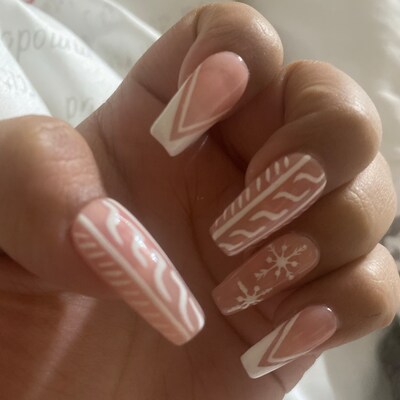 Black Venom Acrylic Nails Red Press on Nails Gel Custom Nails Fake ...