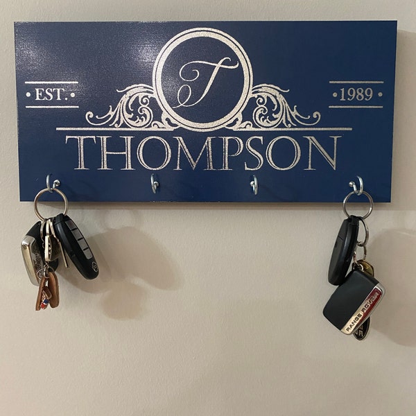 Personalized Key Holder, Custom Key Holder for Wall, Photo Key Hanger ...