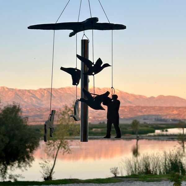Duck Hunting Slate Wind Chime- Personalized With Laser Engraving - Etsy
