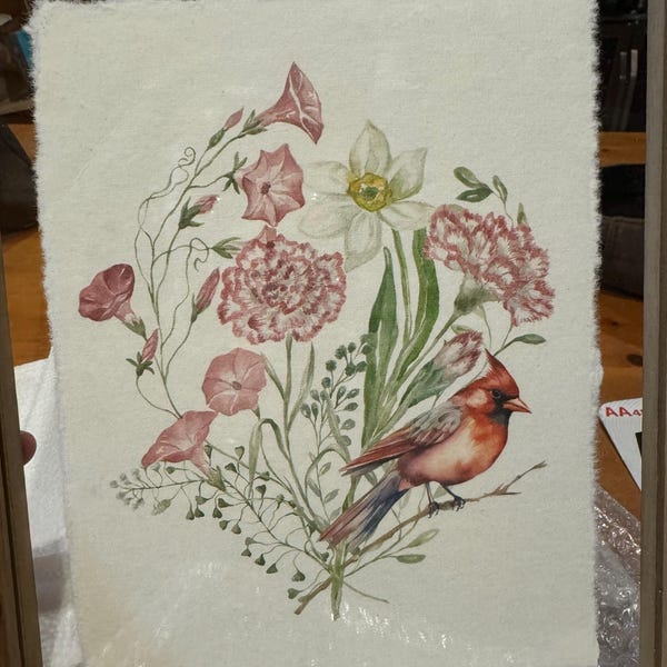 Birth Flower Family Bouquet Custom Digital Print Personalized Gift ...