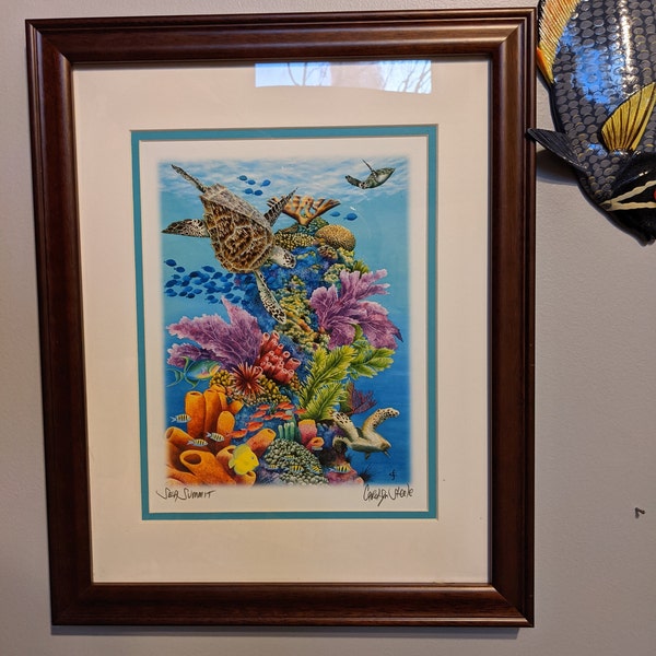 Carolyn Steele Tropical Art Print - Queen Triggerfish: "trigger Happy ...
