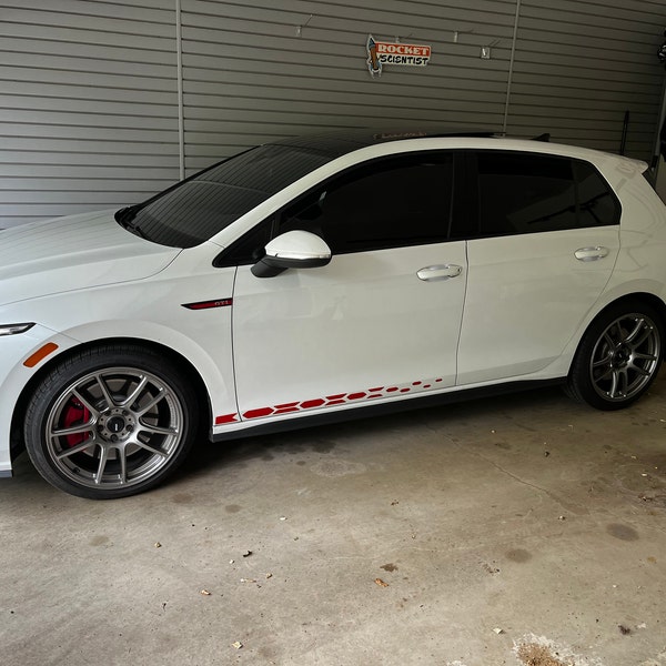 Side Stripes Kit to Fit Golf GTI MK7.5 Clubsport Style Stickers Decals ...