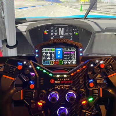 Sim Racing Dashboard Touchscreen Display Leds RPM Simhub, PSR GT 5.0 ...