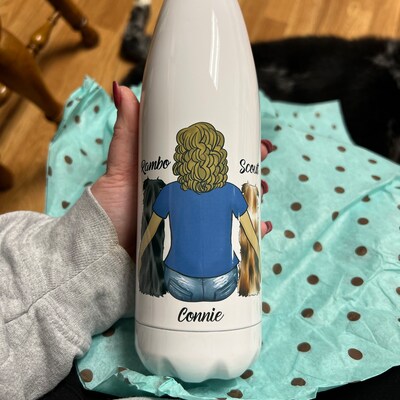 Personalized Water Bottle Shetland Sheepdog Water Bottle Dog - Etsy