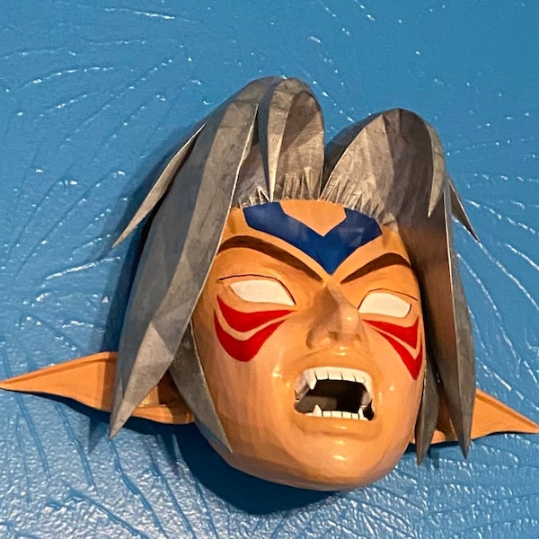 Fierce Deity Mask | Legend of Zelda Wall Decor | 3D Printed & Hand ...