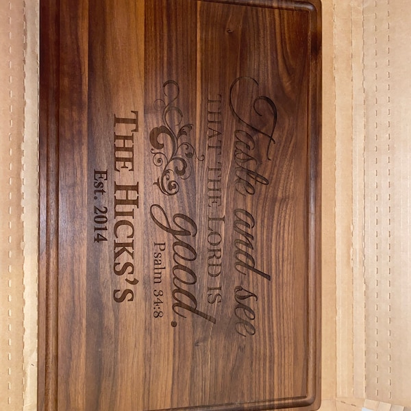 Custom Cutting Board, Large Cutting Board, Family Gift, Housewarming ...