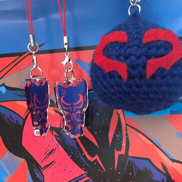 ATSV Spider-verse Crocheted Characters Keychains - Etsy