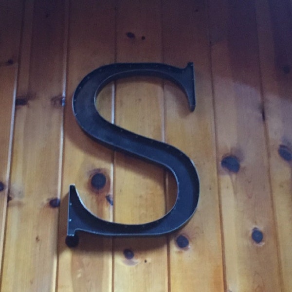 24 Metal Letter D Serif Font Wall Decor-industrial Dimensional Letter D ...