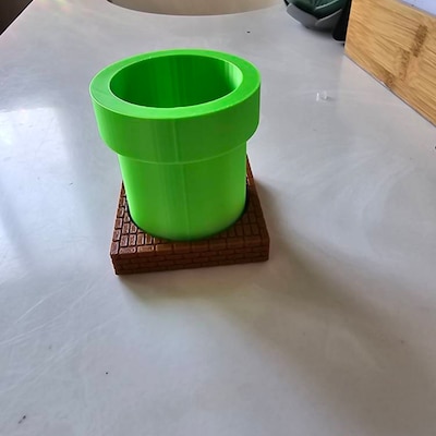 Super Mario Warp Tube Planter 3D Printed - Etsy