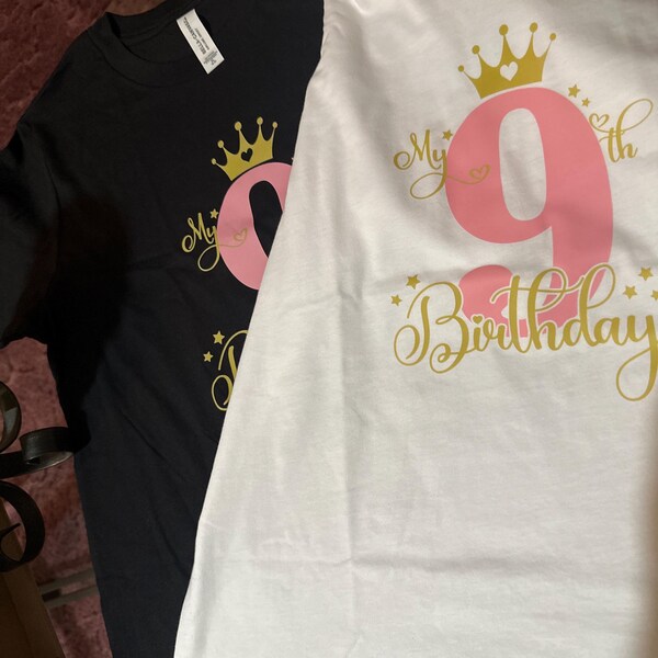 Family Matching Girl Princess Birthday Shirts, Birthday Girl Shirt, Birthday Girl Party ...