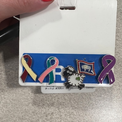 Previvor Serenity Prayer Keychain Pink and Teal Ribbon Charm - Etsy