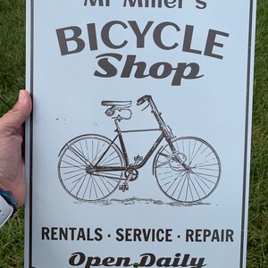Bicycle Shop Sign Bicycle Sign Gift for Bicyclist Biker - Etsy