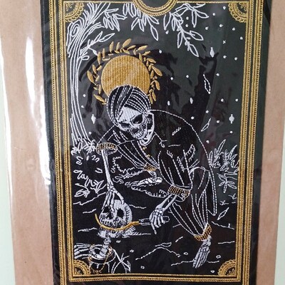 Large Embroidered Back Patch death - Etsy