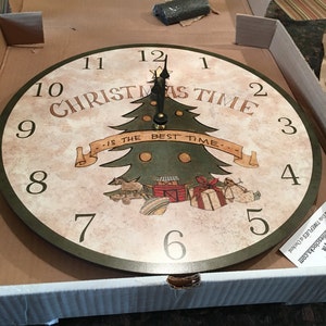 Christmas Time Clock - Etsy
