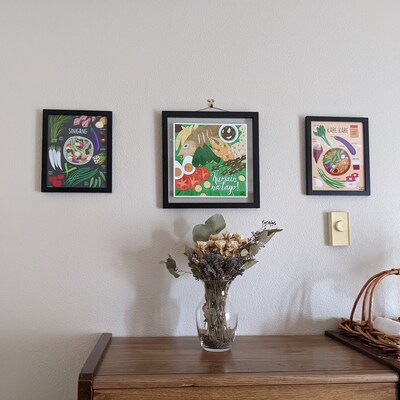 Kumain Na Tayo Kitchen Art Filipino Art Print Tagalog Filipino Feast ...