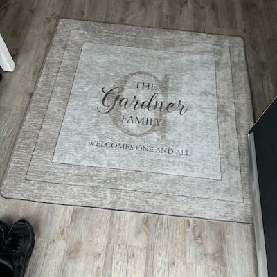 Family Name Entry Rug Personalized Entryway Rug Entrance Rug for Inside ...
