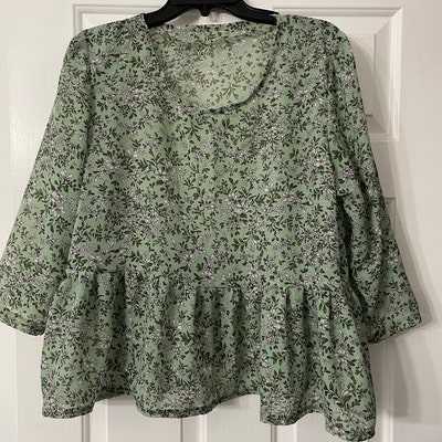 Women's Linen Blouse Sewing Pattern Linen Tunic Top Easy Beginner ...