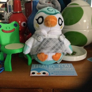 Pingki Penguin Blue Buddy Thigh High Socks - Etsy