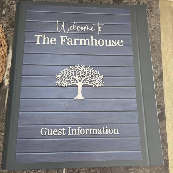Personalised Holiday Home Guest Book, Holiday Home Visitor Book ...