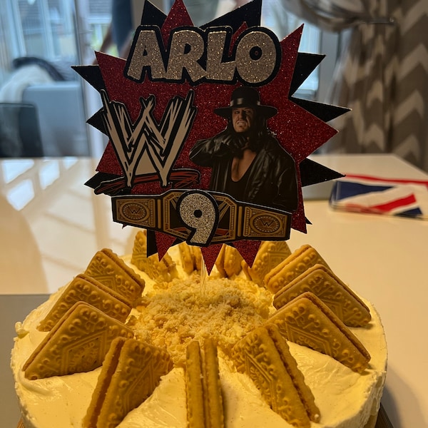 WWE the Undertaker Personalised Cake Topper! Custom * Birthday ...