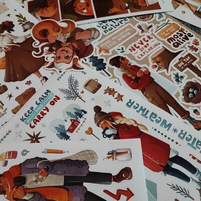 Sticker Sheet Chef Cook Stickers Food Cooking Gift Sister Aesthetic ...