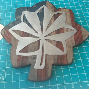 Wood and Metal US Army Rank Stripes Wall Plaque Free - Etsy