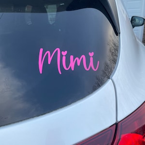 Mimi Vinyl Window Decal Sticker. - Etsy