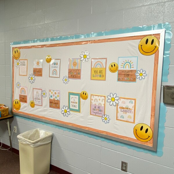 Pastel Boho Rainbow Classroom Quote Posters - Etsy