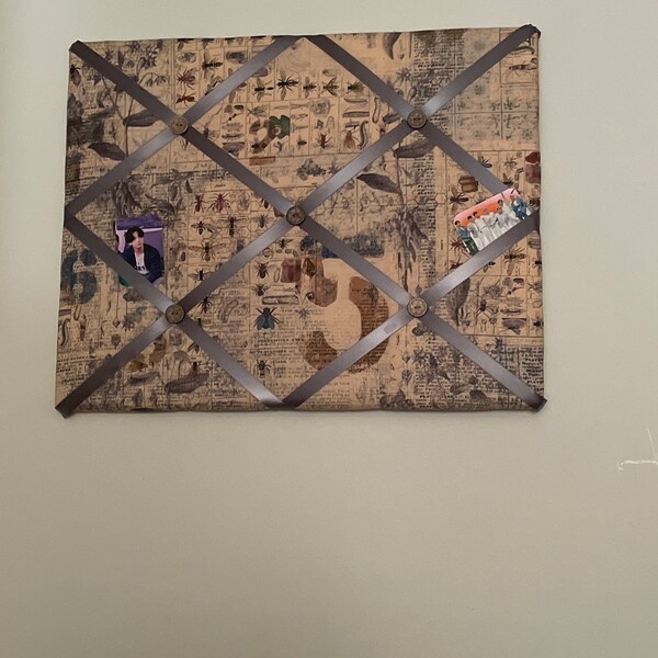 Navy Memory Board Dark Blue Pin Board Navy Fabric Ribbon Board Dark ...