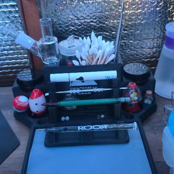 Q-tip Dispenser & Holder , Dab Desk Tidy, Dabbing Accessories, Earbud ...