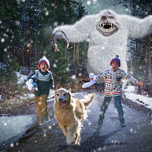 Yeti Digital Background, Premade Digital Background ~ Yeti Inspired - Etsy