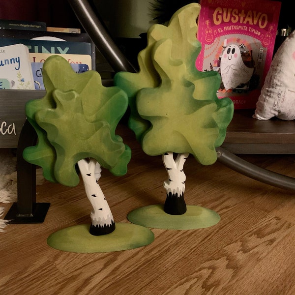 Handmade Birch Tree Waldorf Toy | Montessori Inspired Large Wooden Toys ...