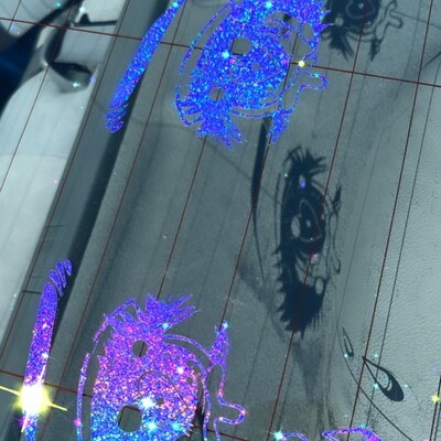 Large Romantic Crying Anime Eyes Decal for Car or Laptop - Etsy