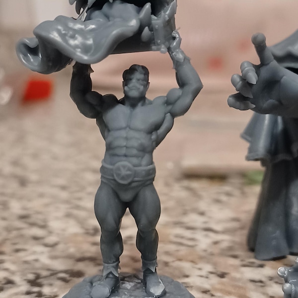 Orc Grozler Hang - Tabletop Dnd Miniature - 28 Mm, 32 Mm With Matching ...