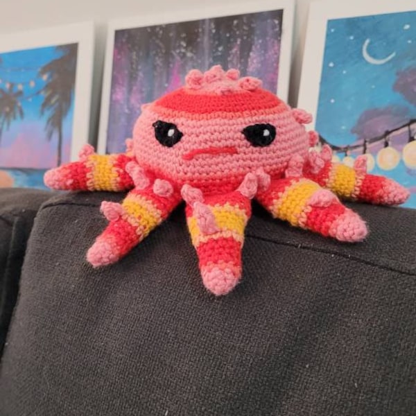 Crown of Thorns Red Starfish Crochet Pattern Inspired Octonauts Angry ...
