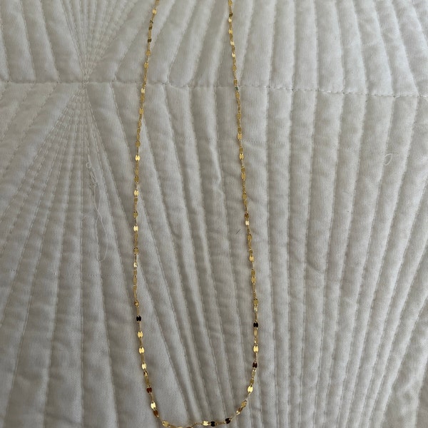 14k Gold Necklace, 14k Gold Chain, Solid Gold Necklace, Solid Gold ...