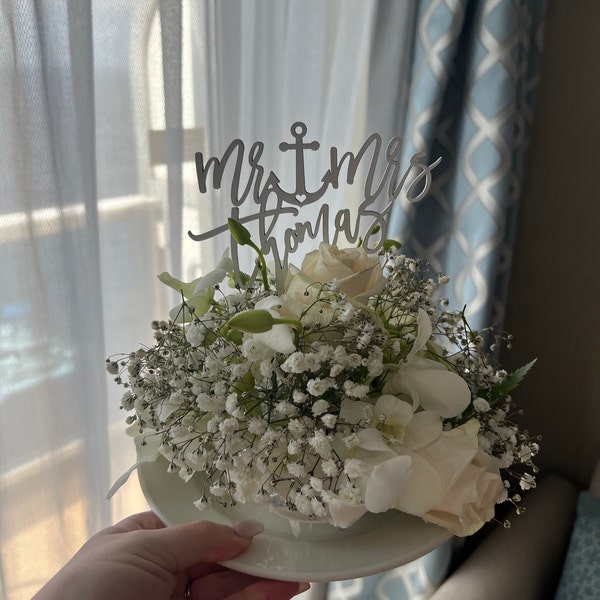 Nautical Cake Topper Destination Wedding Cake Topper Nautical Wedding ...