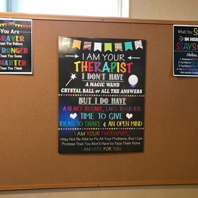 Therapist Office Decor, I Am Your School Counselor Sign, Psychologist ...
