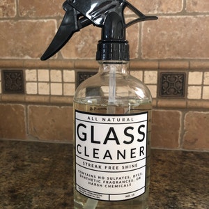 Glass Cleaner Label - Etsy