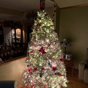 ONE Authentic Real LEAD Silver Christmas Tree TINSEL Antique - Etsy