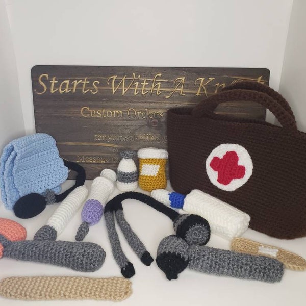 Doctor Kit Crochet PATTERN ONLY! PDF Download Knotmonsters Amigurumi ...