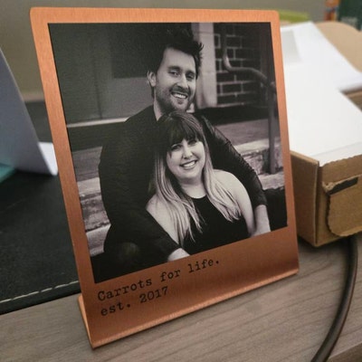 Personalised Solid Copper Photo Print - Etsy