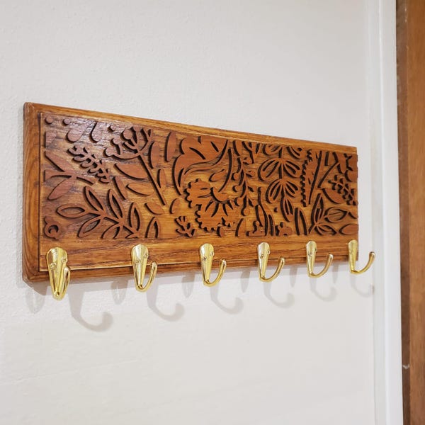 Personalized Key Holder for Wall Modern Entryway Organizer Key Hook ...