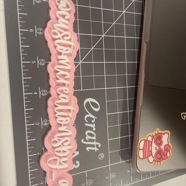 Laser Cut Name | Business Watermark | Physical Watermark | Acrylic Tag ...