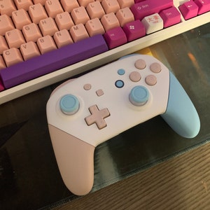 Custom Nintendo Switch Pro Controller Heaven Blue & Sakura | Etsy