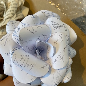 6 X Sheet Music Paper Roses Paper Flowers Roses Handmade - Etsy