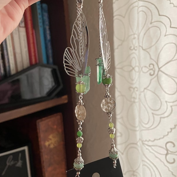 Green Fairy Eyeglass Chain | Czech Crystal | Green Crystal Quartz ...
