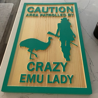 Crazy Goat Lady CNC Carved Wood Sign/door Hanger 12x18 country Girl ...